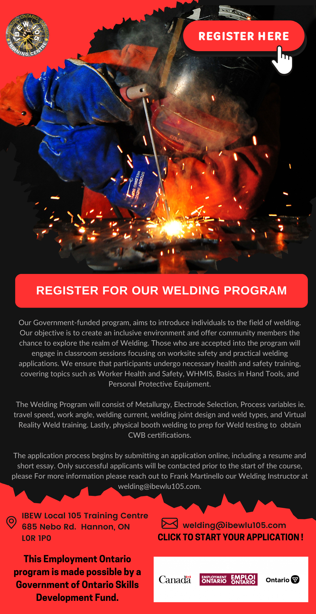 Apply for entry level training